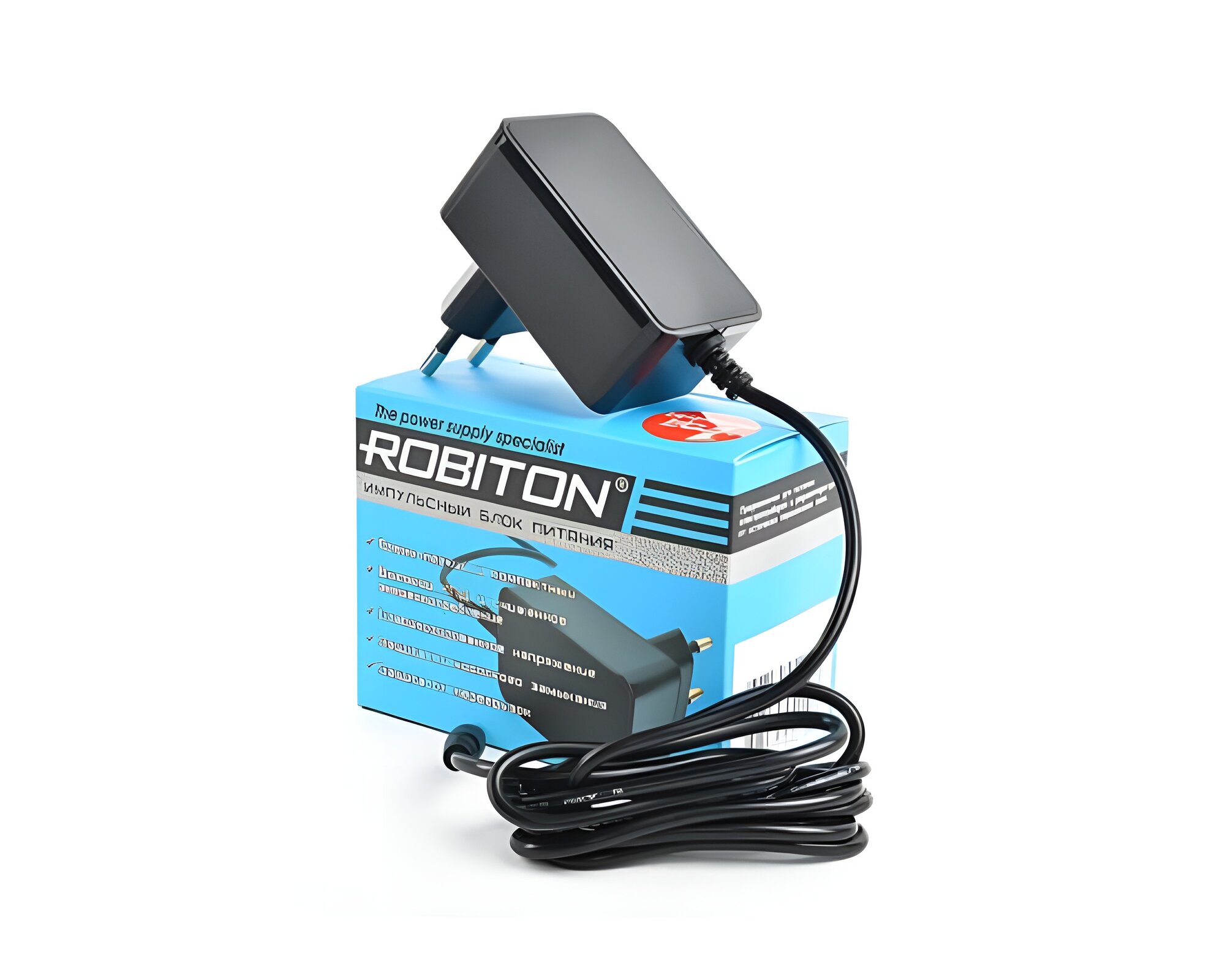 Блоки питания Robiton Адаптер (блок питания) ROBITON IR12-1500S(+) 12В 1500мА стабилиз. импульсный, разъем 5.5x2.5/12мм