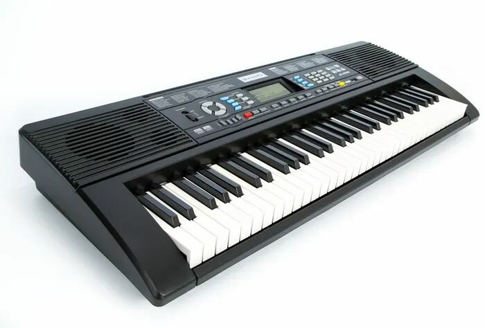 Синтезатор Jonson&Co JC-939, черно-серый, обучающий, подсветка клавиш, 61 клавиша — фото 1