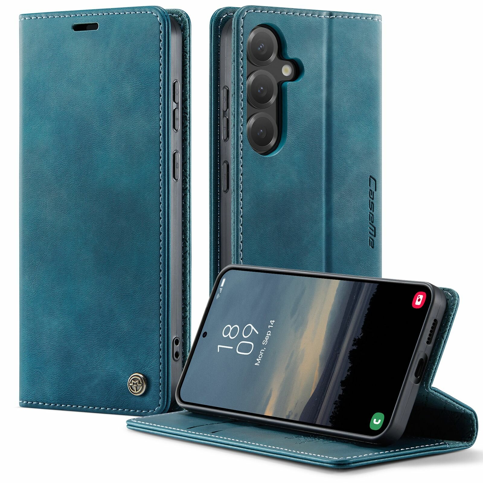 CaseMe Чехол Книжка Для Samsung Galaxy S25 / Самсунг S25 , Роскошная Кожаный