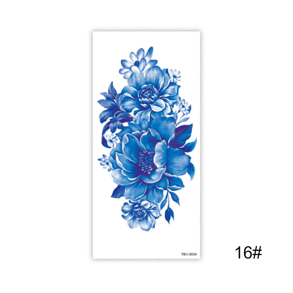 Водонепроницаемые временные тату наклейки с 3D розами для женщин на лето для рук и плеч