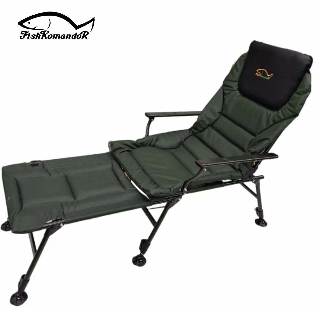 Карповое кресло FishKomandor складной, для рыбалки, отдыха и туризма