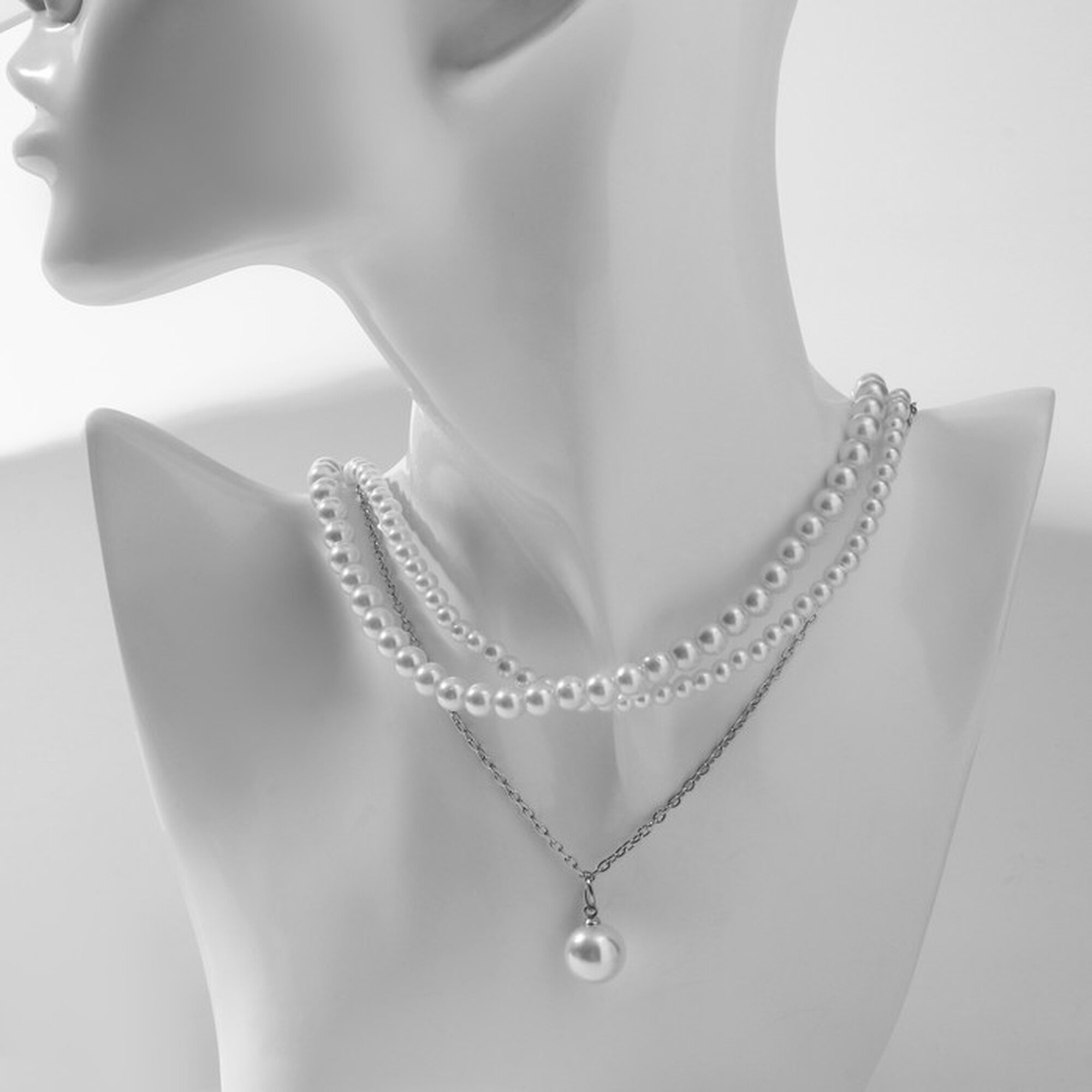 Бусы, жемчуг имитация