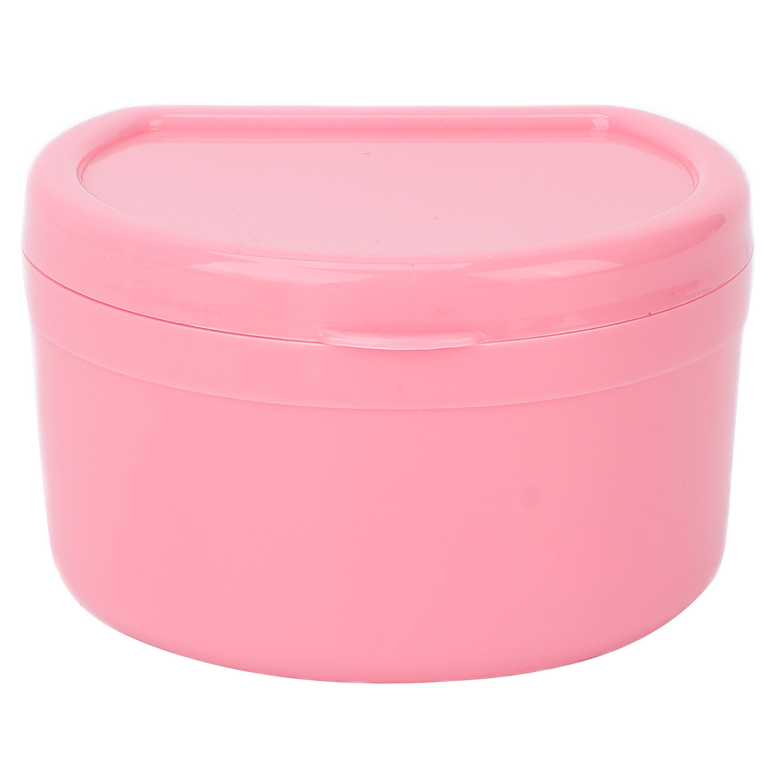 Портативный футляр для ортодонтических зубных протезов, розовый.