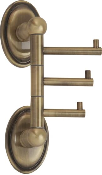 Держатель для полотенец Veragio Bonjour VR. BNR-7835. BR латунный, тройной, бронза, вешалка для полотенец в ванную