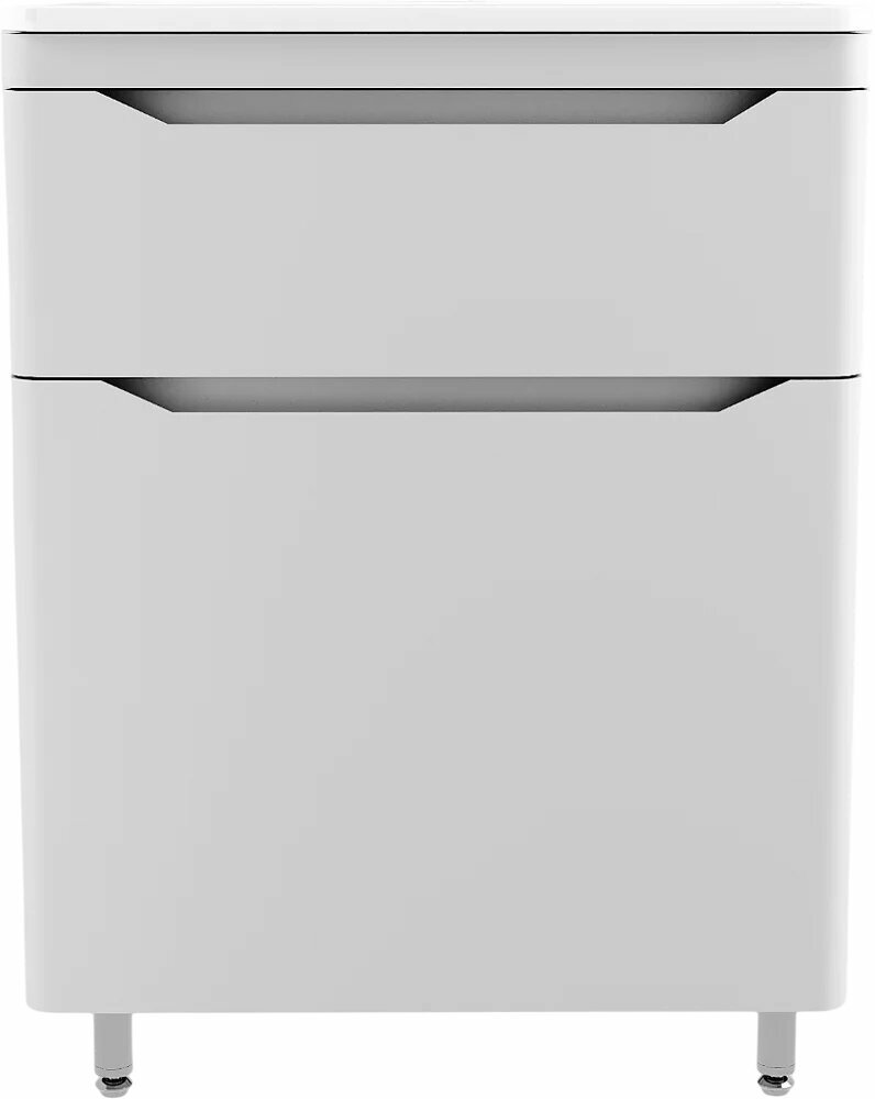 Тумба с раковиной Style Line Марелла 70 напольная, белая матовая