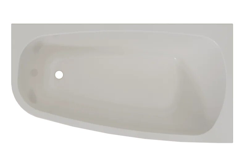 Акриловая ванна Radomir Рона 1-01-0-2-1-344 168x95, с каркасом, угловая, правая, пристенная, белая, глянцевая, асимметричная