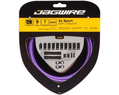 Набор рубашек и тросиков переключения Jagwire Sport Shift Kit 2X Purple (UCK318)