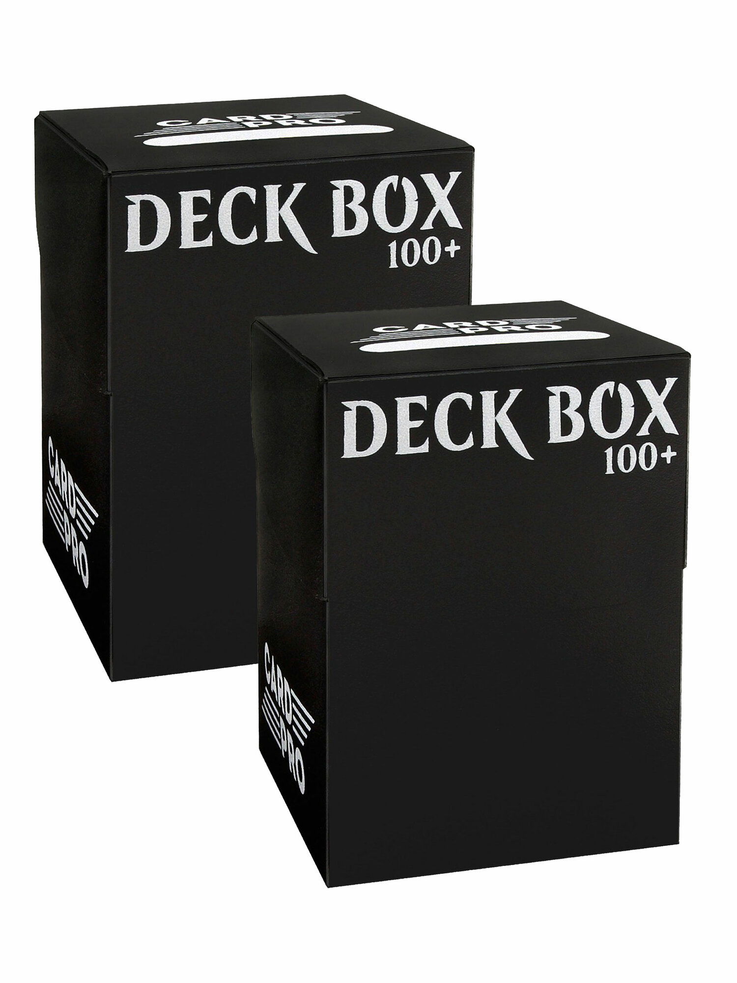 Пластиковая коробочка Card Pro вертикальная Чёрная 100+ карт 2 шт. - для карт K-Pop, MTG, Pokemon