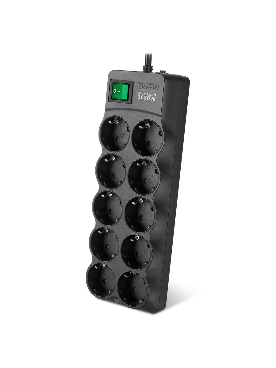 Сетевой фильтр 10 розеток, 3680 Вт SF-10E-16 3,0 м