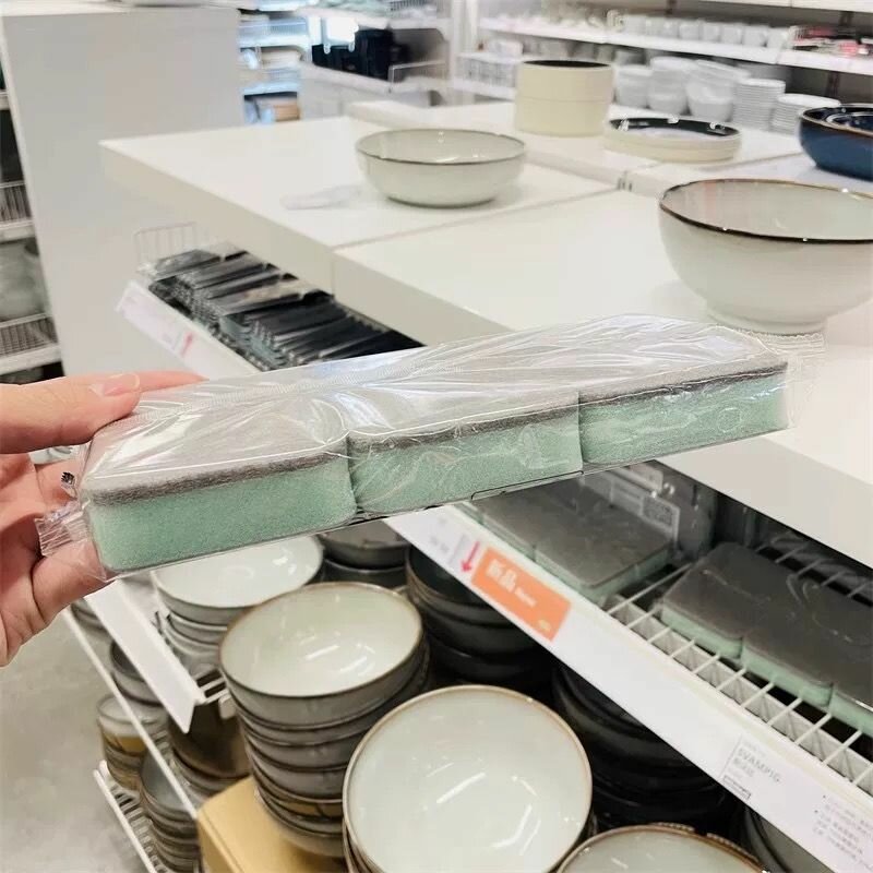 Губка для мытья посуды IKEA SVAMPIG, 3шт