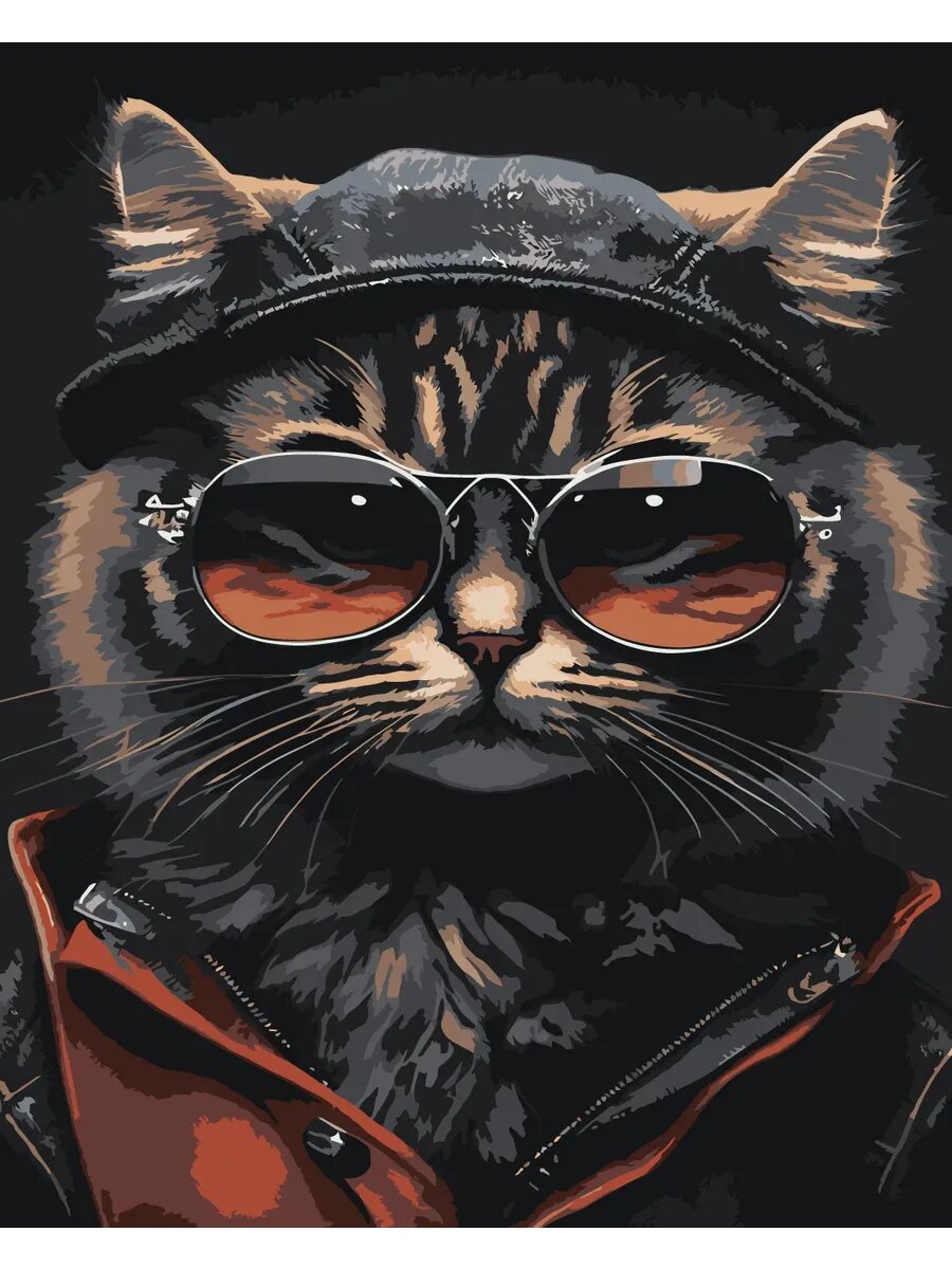 Картина по номерам Милый Котик