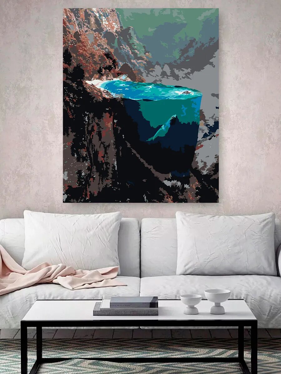 Картины по номерам Водопад