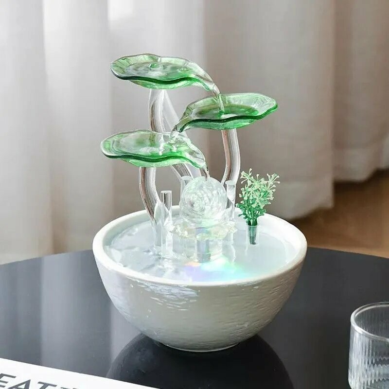 Фонтаны, поделки из керамики и стекла, украшения для рабочего стола