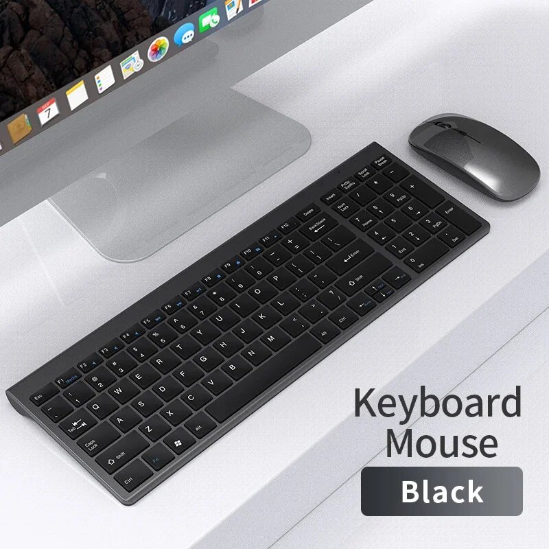 Беспроводная Bluetooth-клавиатура и мышь, емкостные клавиши, английский язык, Keyboard and Mouse