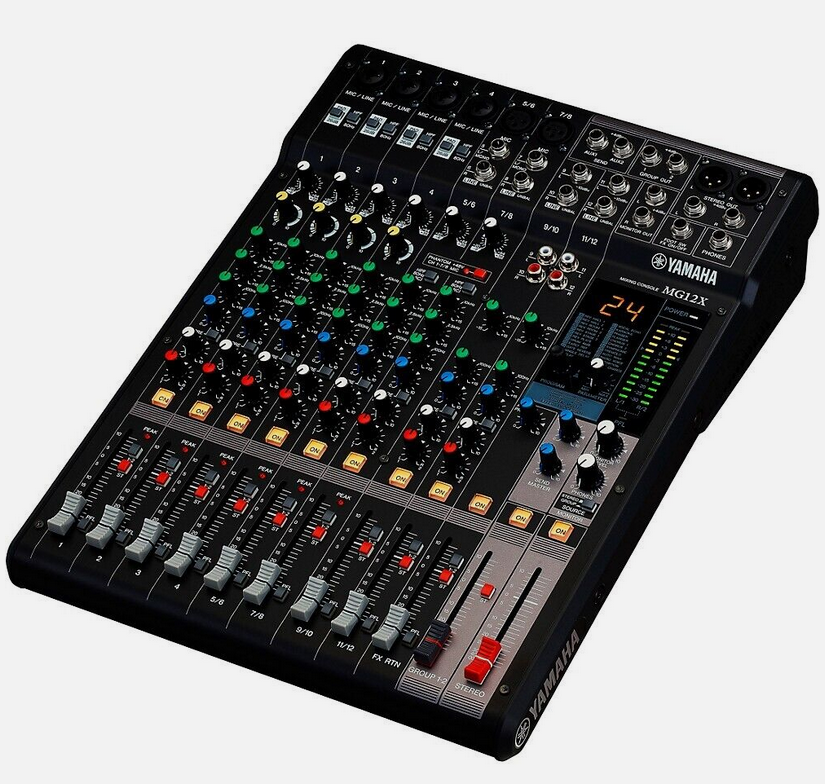 Yamaha MG12X Телефонная станция 12 каналов Yamaha MG12X CV 12-входный 4-шинный миксер с эффектами