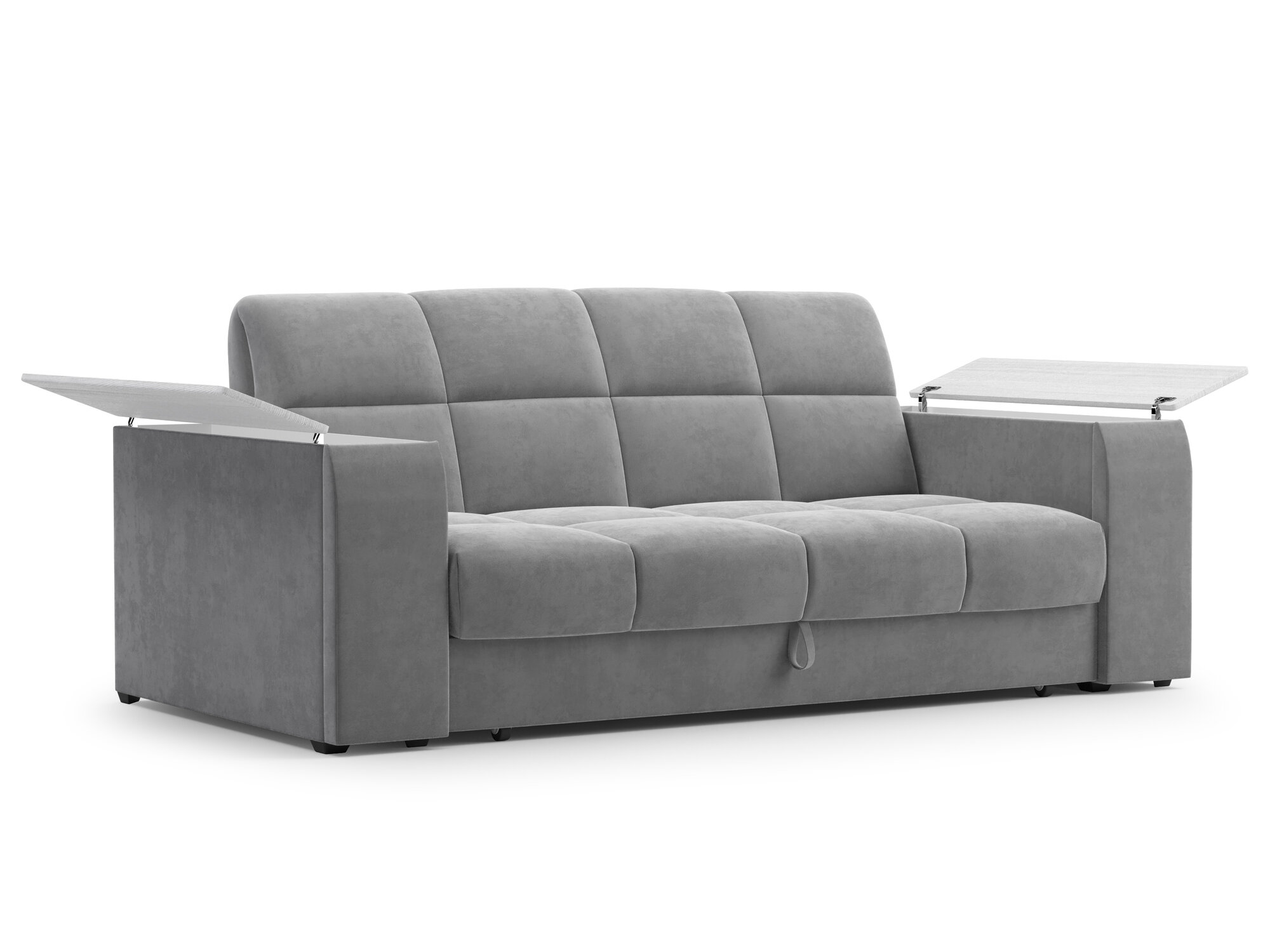 Диван-кровать Флай, аккордеон, подлокотники короб+короб, 160*200 с ортопедическим основанием, съемный чехол, велюр.