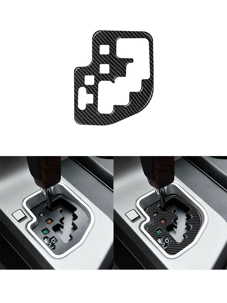 Для Toyota Tundra 2007-2013 салон автомобиля, декоративные аксессуары для Toyota Sequoia 2008-2013, черные наклейки из углеродного волокна, Gear panel