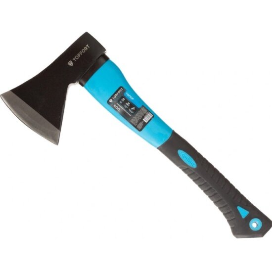 Топор Topfort 600 г из углеродистой стали фибергласовое топорище