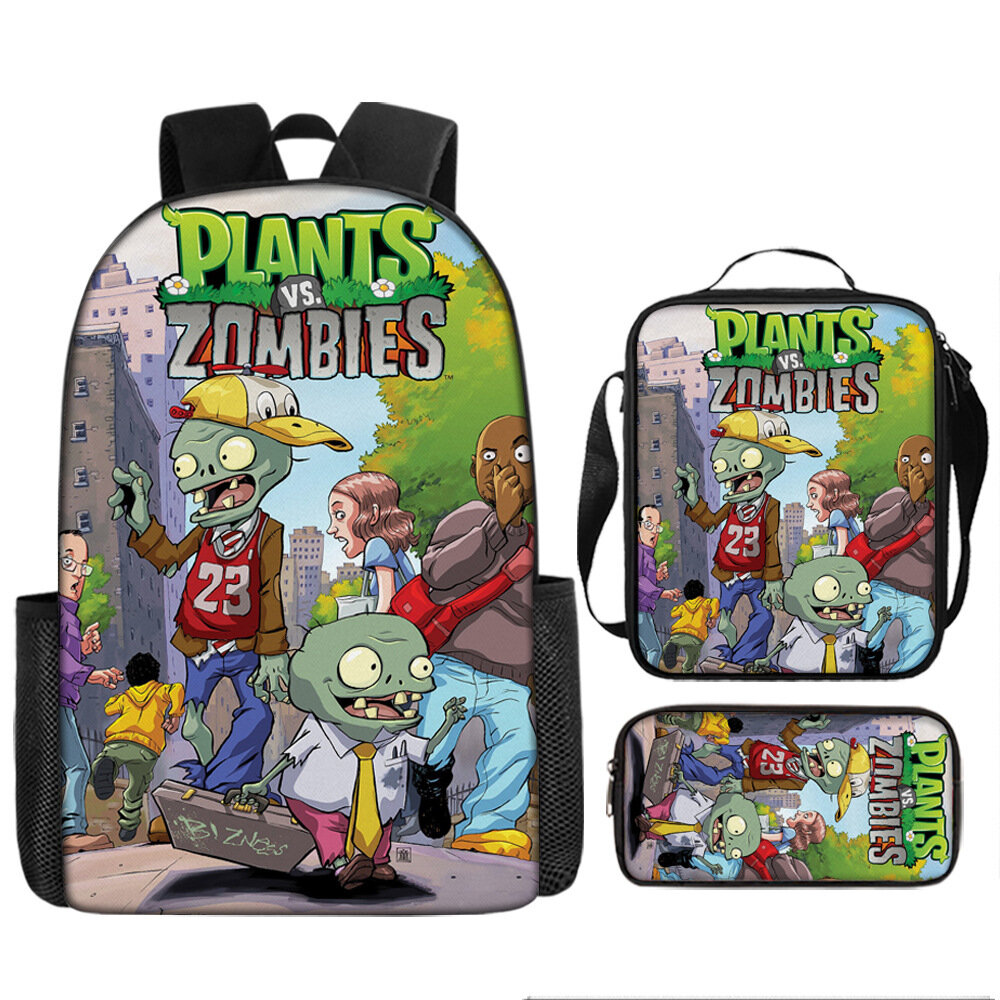 Plants vs. Zombies Plants vs. Zombies школьные ранцы для учащихся младших и средних классов, детские рюкзаки для мужчин и женщин