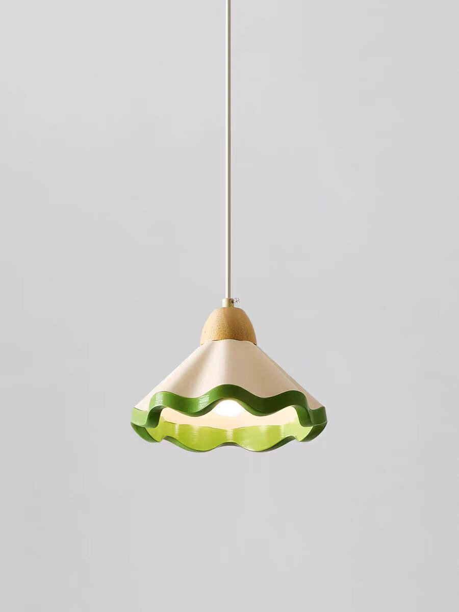 Белая + светло-зеленая люстра в кремовом стиле для крыльца, барной стойки и прохода с трехцветным затемнением