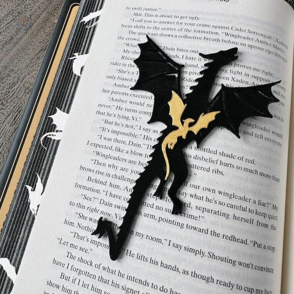 Закладка для книг в форме дракона и меча, акриловая, уникальный дизайн, подарок для любителей чтения