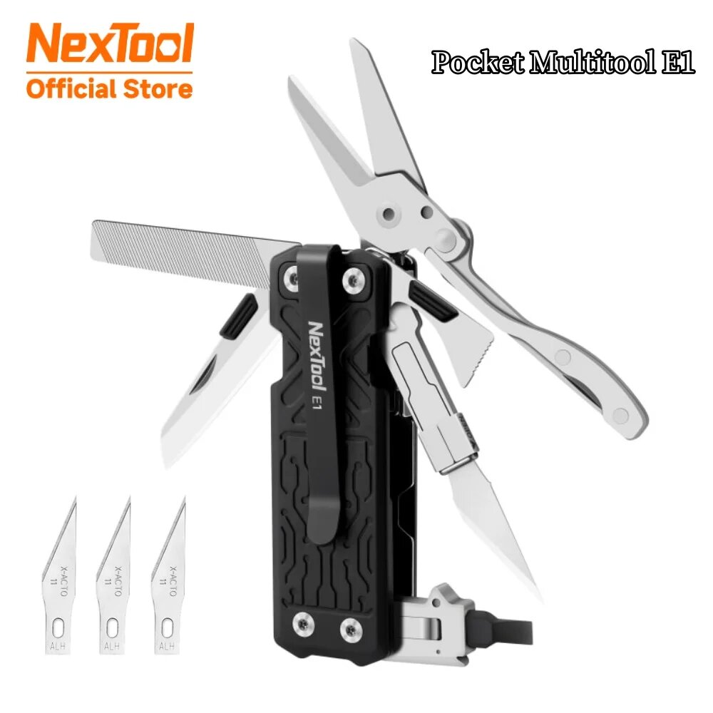 NexTool E1 Мультитул 10 в 1 Tool E1 with AS1 — фото 1