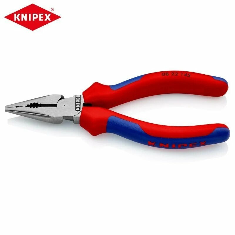 KNIPEX 08 22 145 Мастерские комбинированные плоскогубцы с острыми концами, 145 мм
