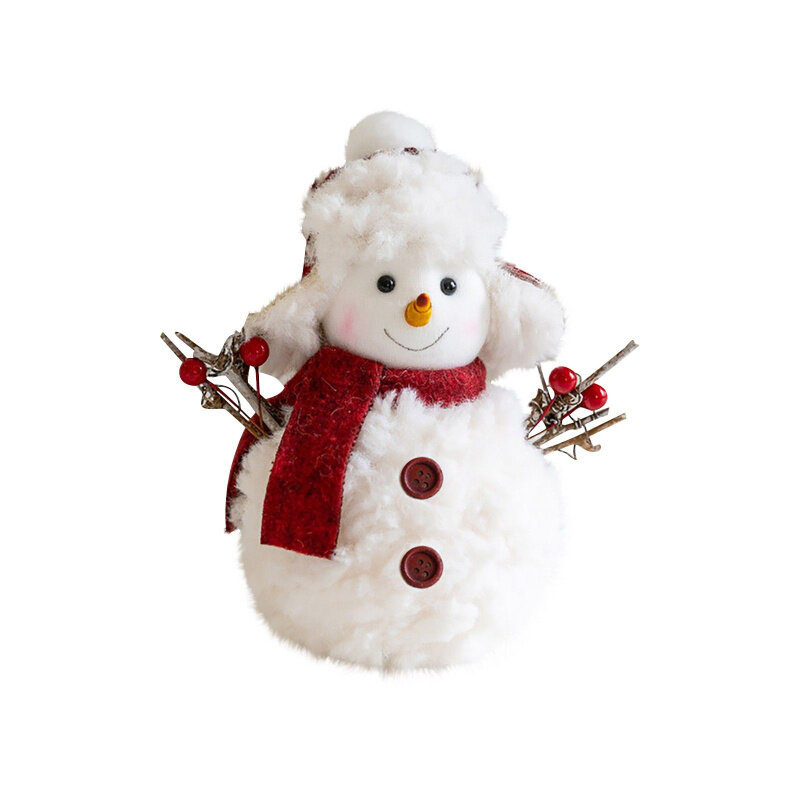 Красивая и милая вязаная игрушка-снеговик под рождественской елкой купить c доставкой на OZON по низкой цене (2973017607)