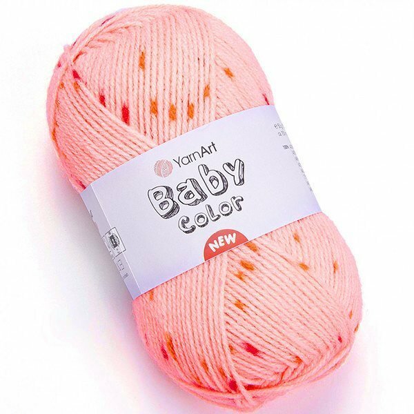 Пряжа Yarnart BABY COLOR 208 персик (5 мотков)