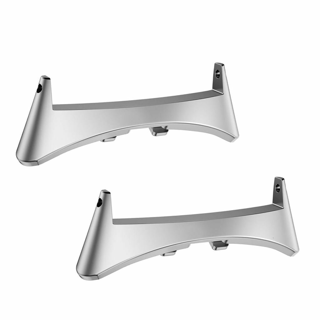 1 пара аксессуаров для замены браслетов, крепление для ремня, адаптер для ремешков, металлический соединитель, Серебро