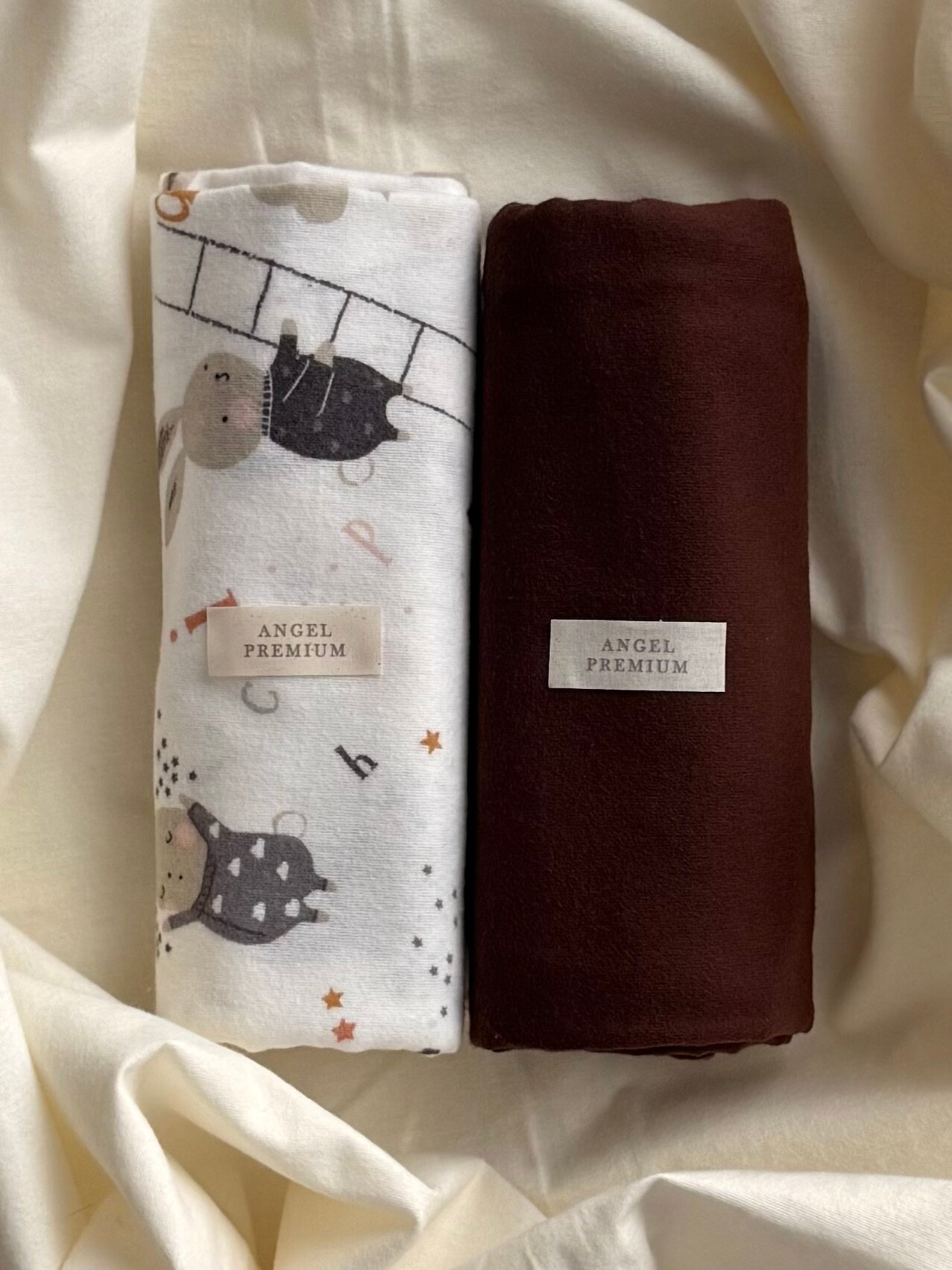 Эксклюзивный комплект больших фланелевых пеленок ANGEL PREMIUM