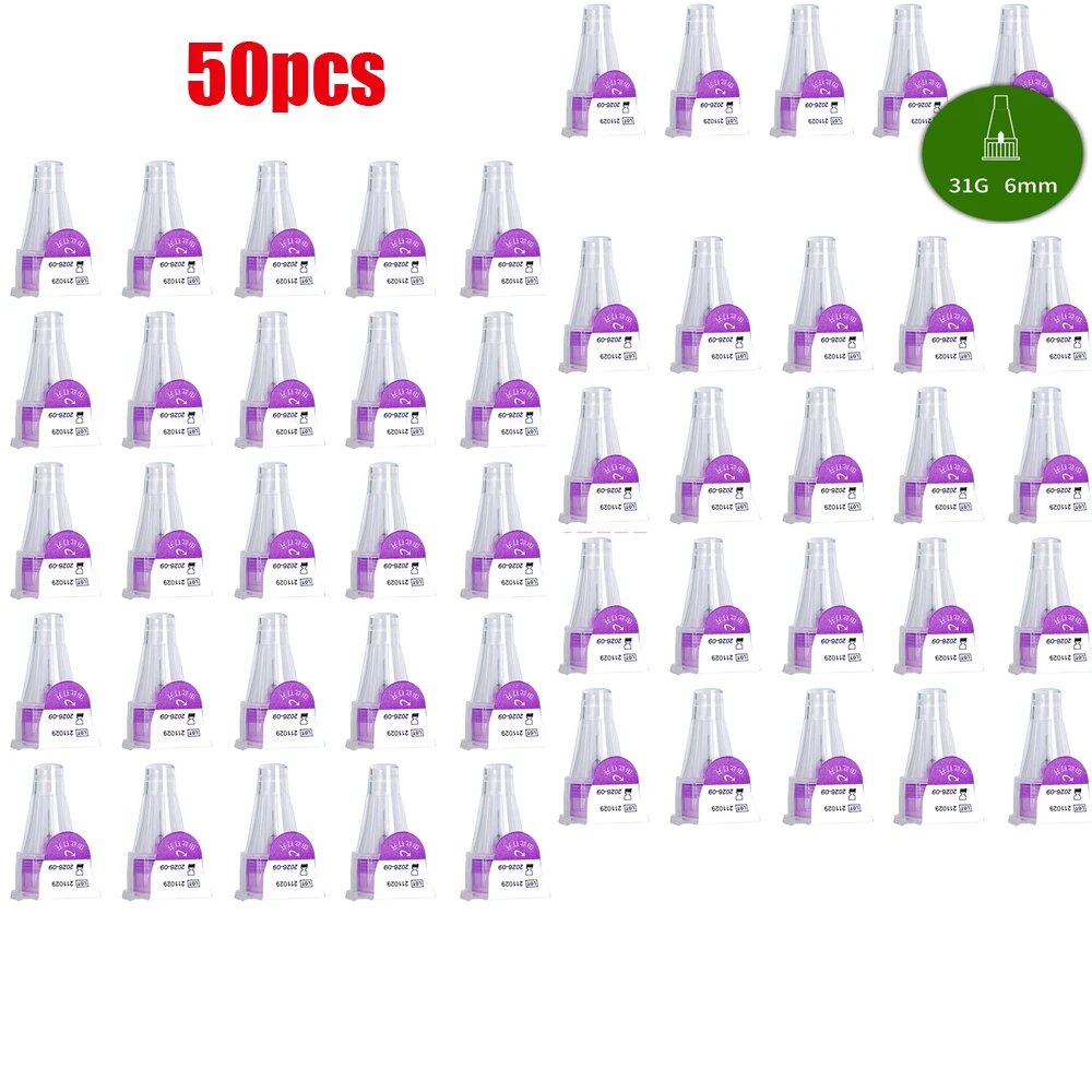 Инсулиновые картриджи HDRSMTMED 4mm/6mm/8mm 50Pcs 6mm