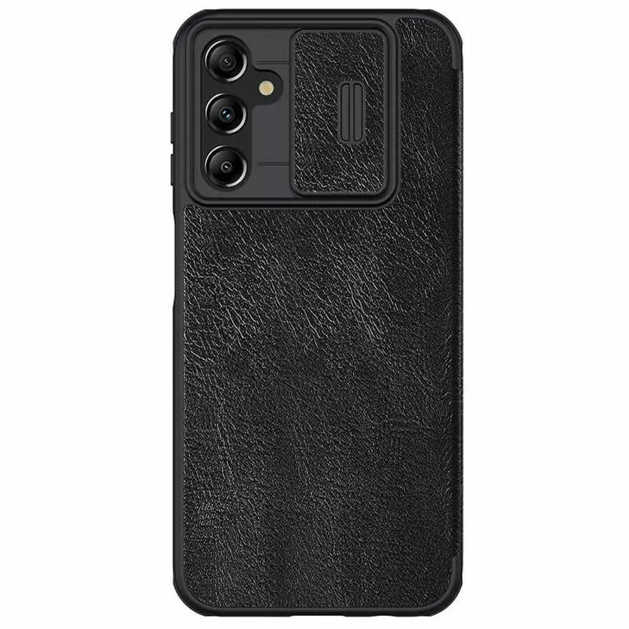 Кожаный чехол-книжка Nillkin Leather Qin Pro для Samsung Galaxy A14 4G черный