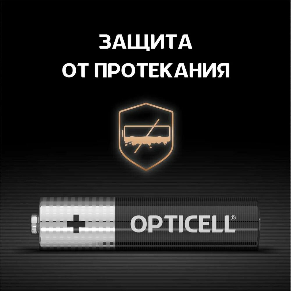 Батарейки AAA OPTICELL Basic 4шт 6051002 щелочной алкалиновый элемент, широкий температурный диапазон, применение — фото 1