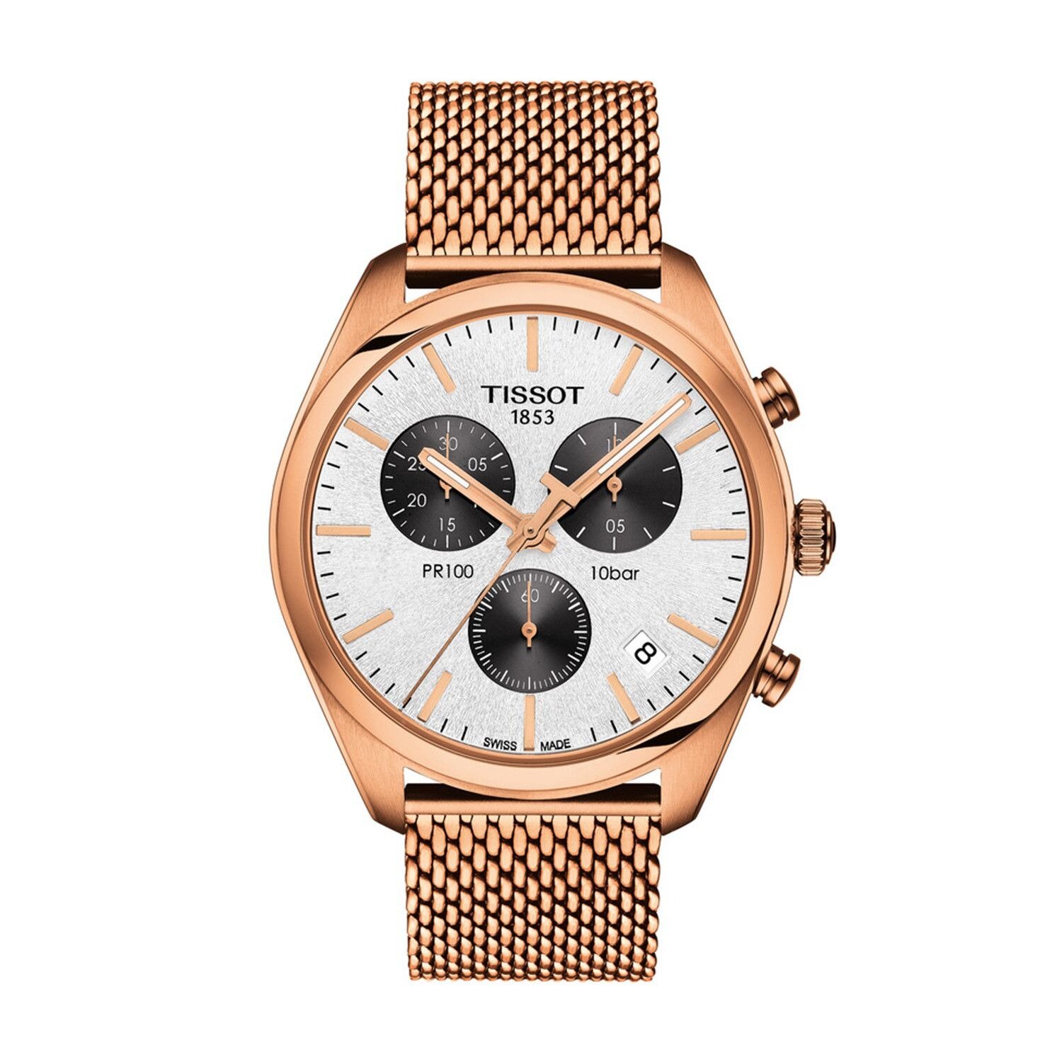 Наручные часы TISSOT T-Sport, розовое золото/белый