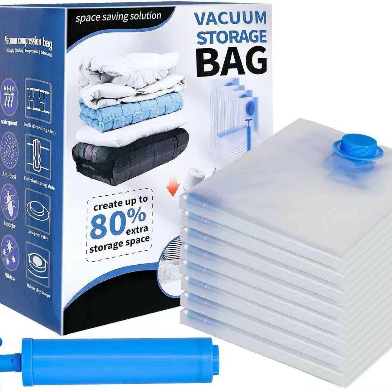 Прозрачные вакуумные компрессионные пакеты для одеял, одежды, пуховиков и хранения, специально разработанные для упаковки фабрикой