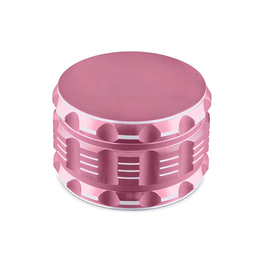 Алюминиевый гриндер для травы 2,5 дюйма 4 слоя Розовый, Розовый