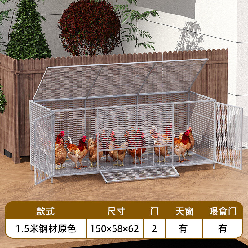 Цепная стальная сетка для кур, утолщенная и усиленная клетка для гусей, крупных кур, уток, птицы, защита от крыс, змей, зашифрованная для улицы