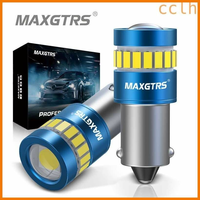 Новые продукты в октябре2 шт LED MAXGTRS автомобильные лампы Canbus BA9S BAX9S BAY9S интерьер, чтение, парковка огни с объективом