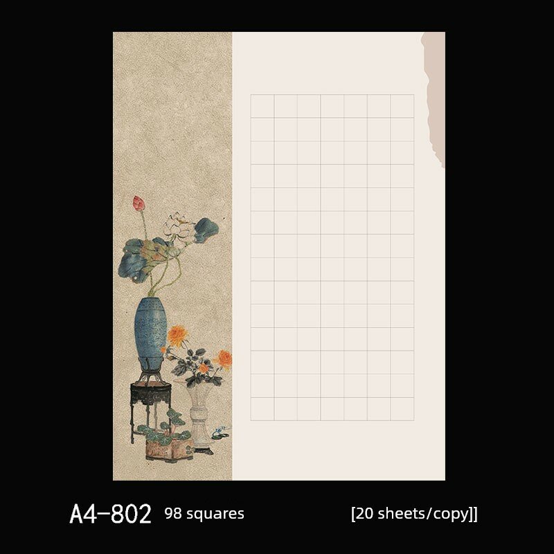 Бумага для каллиграфии формата А4 с 98 линиями, 20 листов в упаковке для младших школьников