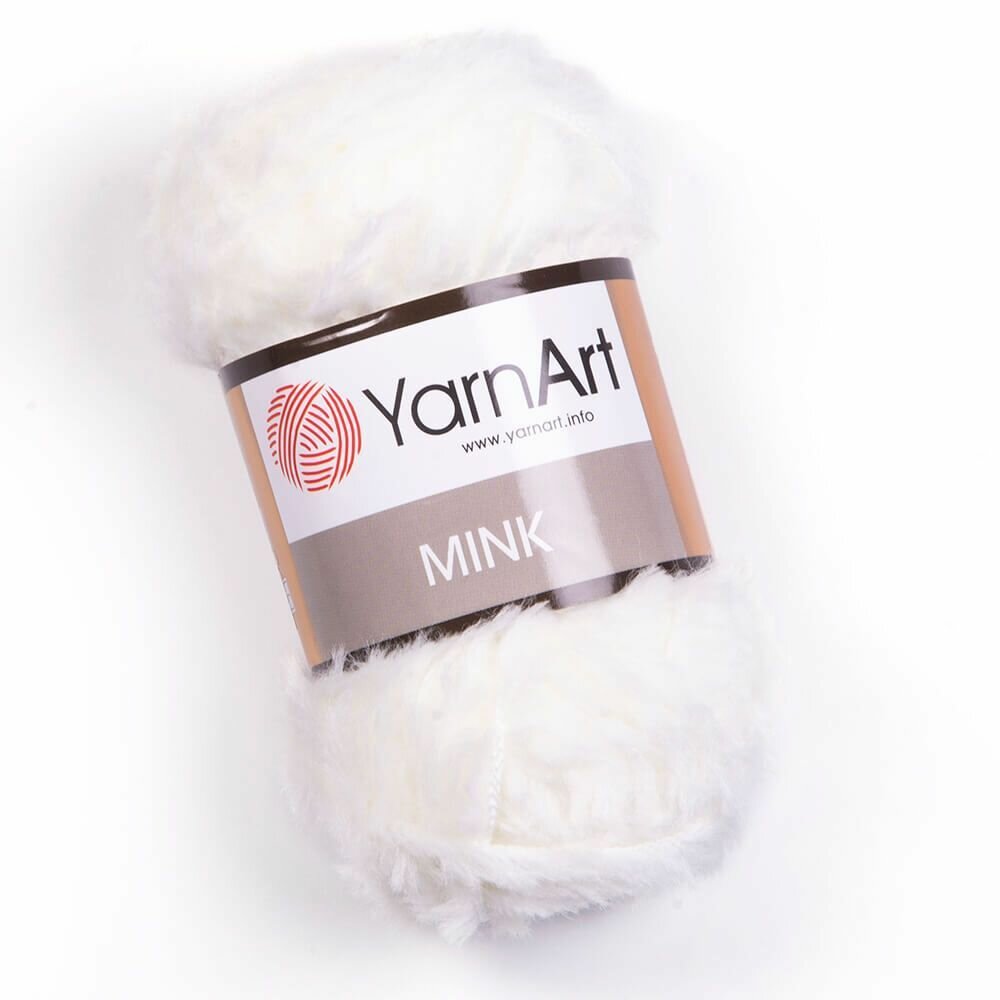 Пряжа YarnArt Mink 330 белый (50г/75м, упаковка 10 мотков)