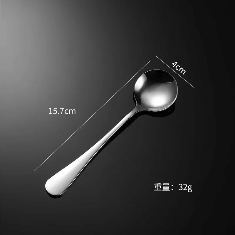 Набор столовых приборов UOSU 1010 серии из нержавеющей стали Черный, Round spoon 3