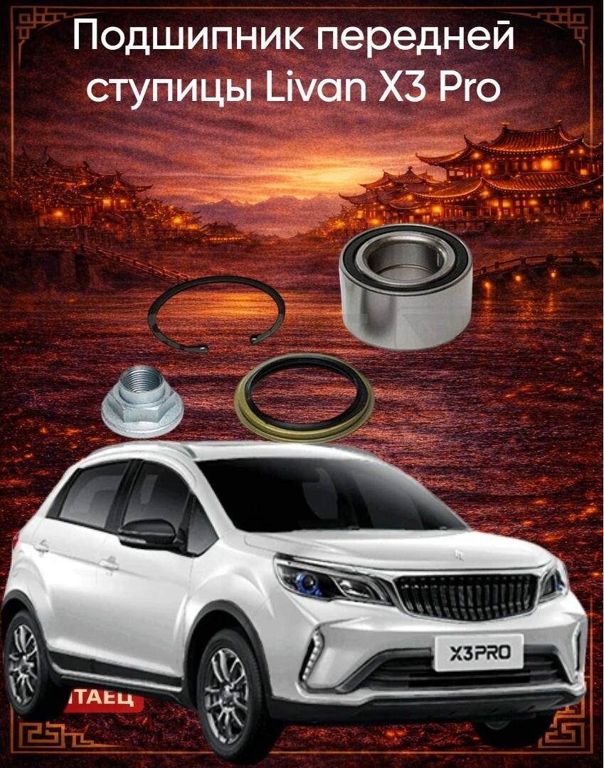 Подшипник передней ступицы Livan X3 Pro