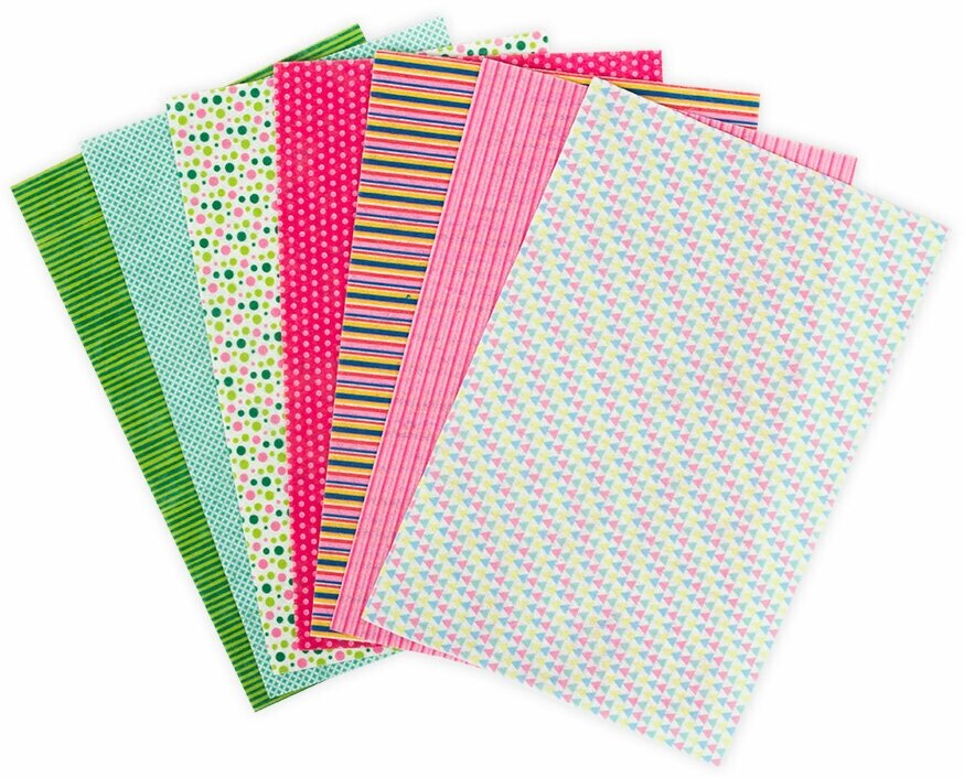 Фетр BLITZ FCR10-20/30 декоративный 20 см х 30 см +- 2 см 7 шт ассорти №1