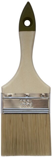 Кисть плоская TOOLBERG Микс смешанная щетина 75мм арт.0101414 для отделки дерева и металла