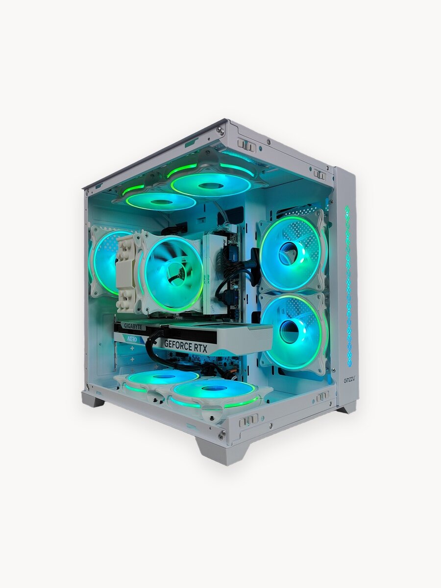 Игровой ПК Bunker White Edition RTX 4060ti i5 12400f ddr5 32gb ssd m2 1tb ARGB