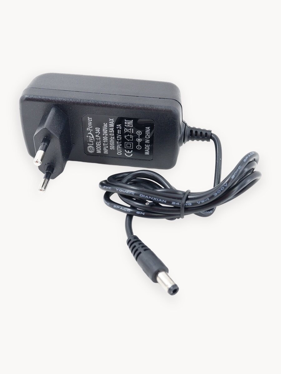 Блок питания Live-Power LP-340, для ресиверов, импульсный, с LED-индикатором