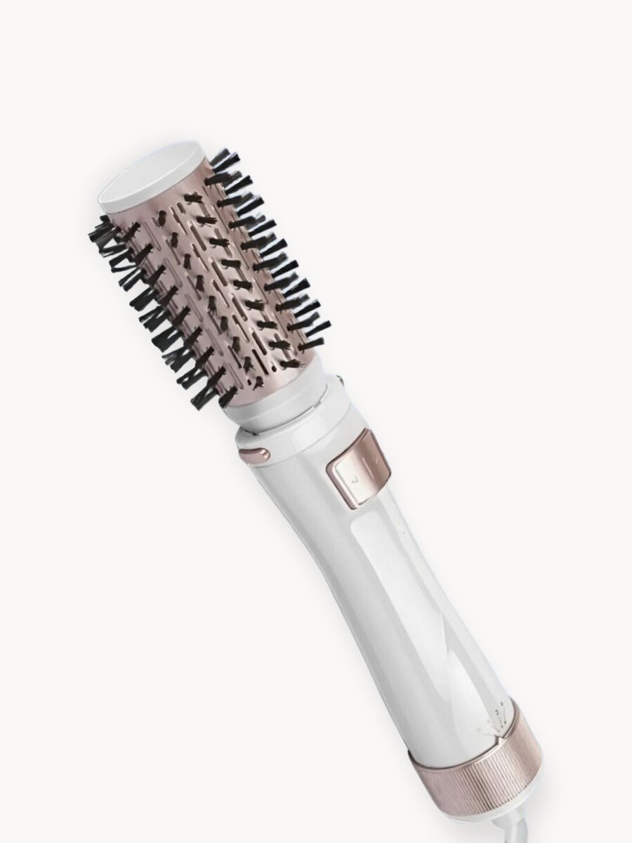 Профессиональный Фен-щетка с двумя насадками/салонный Стайлер/термощетка/уход за волосами/домашний/для салона/для завивки кудрей