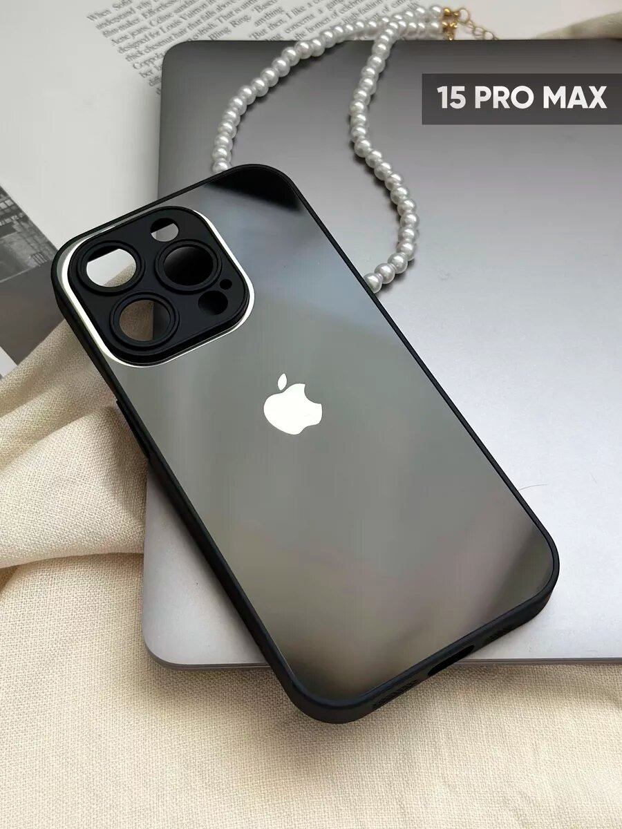 Чехол стеклянный на iPhone 15 Pro Max