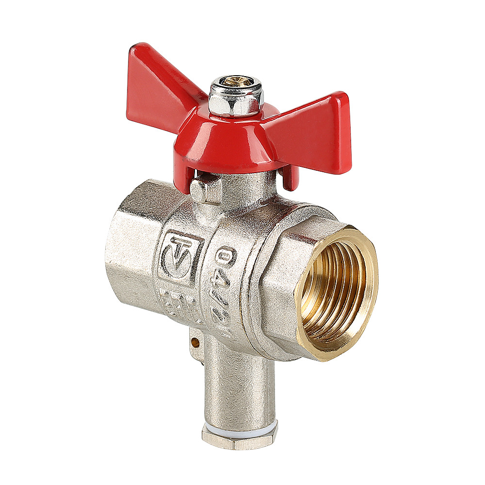 Кран шаровый для подключения датчика температуры 3/4 VALTEC VT.247. N.05